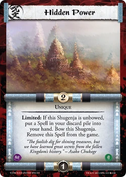 Hidden Power/card | L5r: Legend of the Five Rings Wiki | Fandom