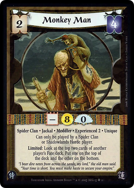 Monkey Man Exp2/card | L5r: Legend of the Five Rings Wiki | Fandom