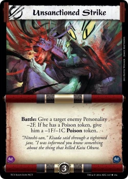Unsanctioned Strike/card | L5r: Legend of the Five Rings Wiki | Fandom