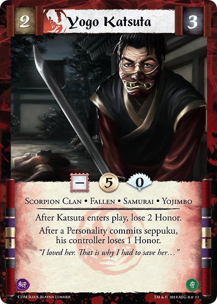 Yogo Katsutacard L5r Legend Of The Five Rings Wiki Fandom