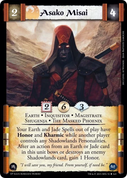 Asako Misai/card | L5r: Legend of the Five Rings Wiki | Fandom