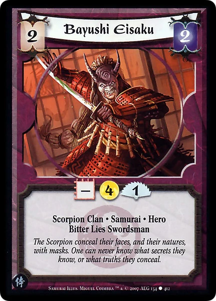 Bayushi Eisaku/card | L5r: Legend of the Five Rings Wiki | Fandom