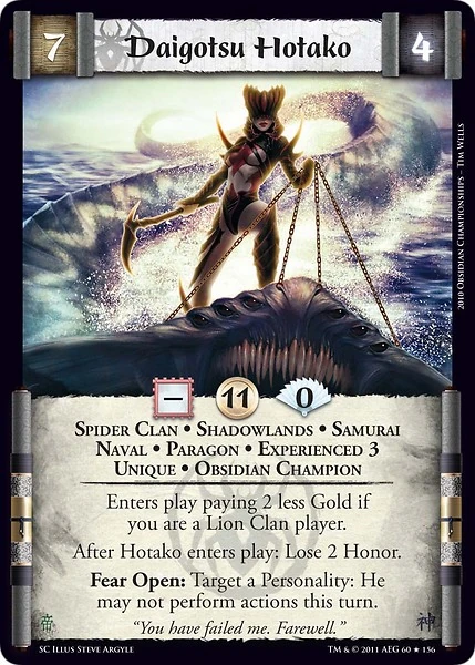 Daigotsu Hotako Exp3/card | L5r: Legend of the Five Rings Wiki | Fandom