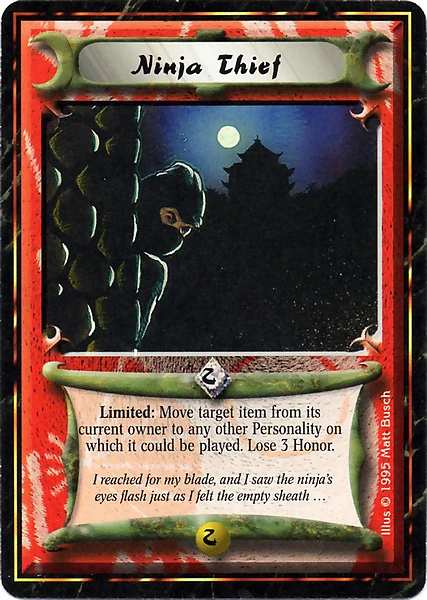 Ninja Thief/card | L5r: Legend of the Five Rings Wiki | Fandom