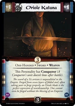 Oriole Katana/card | L5r: Legend of the Five Rings Wiki | Fandom