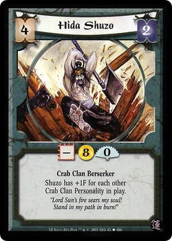 Hida Shuzo/card | L5r: Legend of the Five Rings Wiki | Fandom