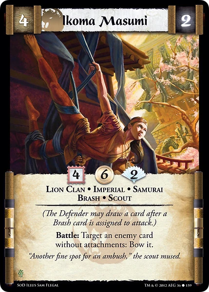 Ikoma Masumi/card | L5r: Legend of the Five Rings Wiki | Fandom