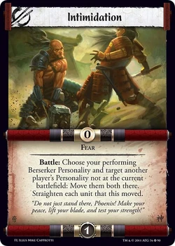 Intimidation/card | L5r: Legend of the Five Rings Wiki | Fandom
