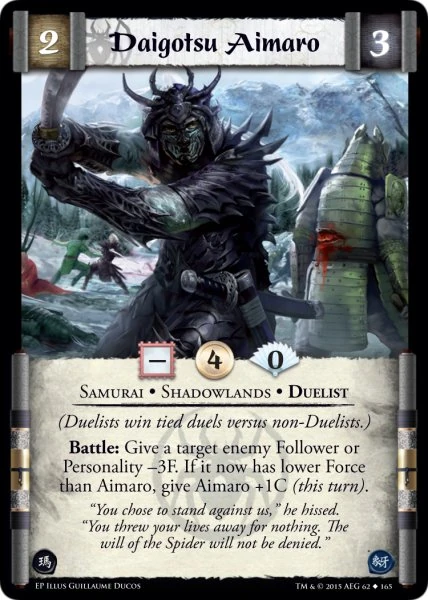 Daigotsu Aimaro/card | L5r: Legend of the Five Rings Wiki | Fandom