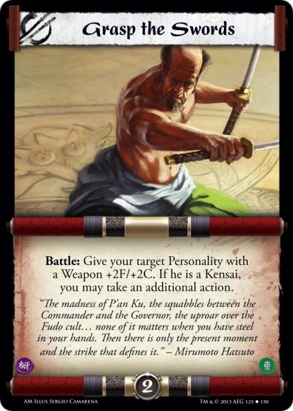 Grasp the Swords/card | L5r: Legend of the Five Rings Wiki | Fandom