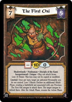 The First Oni Inexp/card | L5r: Legend of the Five Rings Wiki | Fandom