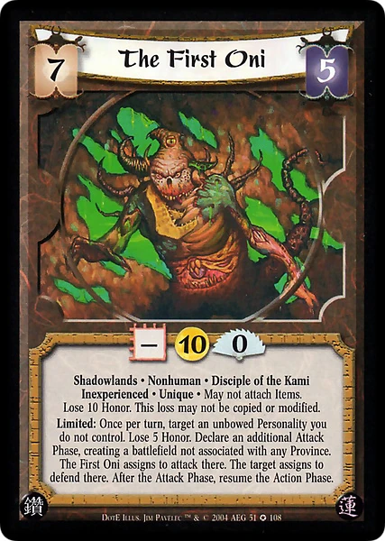 The First Oni Inexp/card | L5r: Legend of the Five Rings Wiki | Fandom