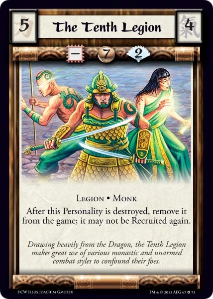The Tenth Legion/card | L5r: Legend of the Five Rings Wiki | Fandom