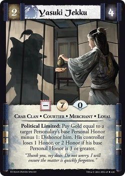 Yasuki Jekku/card | L5r: Legend of the Five Rings Wiki | Fandom