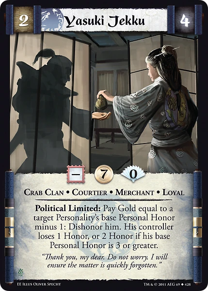 Yasuki Jekku/card | L5r: Legend of the Five Rings Wiki | Fandom