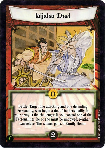 Iaijutsu Duel/card2 | L5r: Legend of the Five Rings Wiki | Fandom