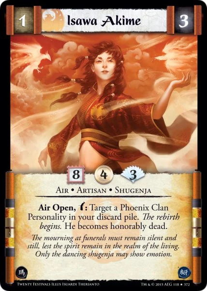 Isawa Akime/card | L5r: Legend of the Five Rings Wiki | Fandom