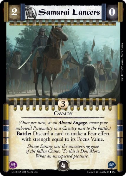 Samurai Lancers/card | L5r: Legend of the Five Rings Wiki | Fandom