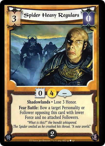 Spider Heavy Regulars/card | L5r: Legend of the Five Rings Wiki | Fandom