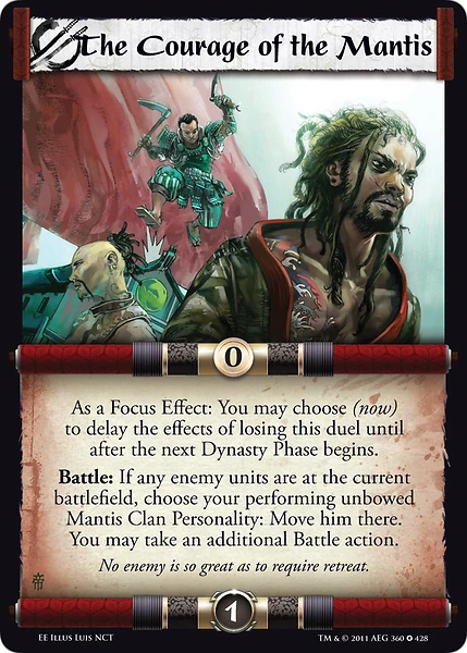 The Courage of the Mantis/card | L5r: Legend of the Five Rings Wiki ...