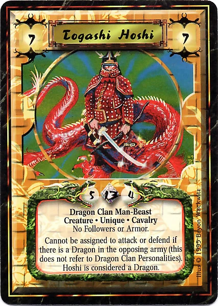 Togashi Hoshi/card | L5r: Legend of the Five Rings Wiki | Fandom