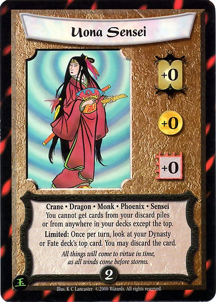 Uona Sensei/card | L5r: Legend of the Five Rings Wiki | Fandom