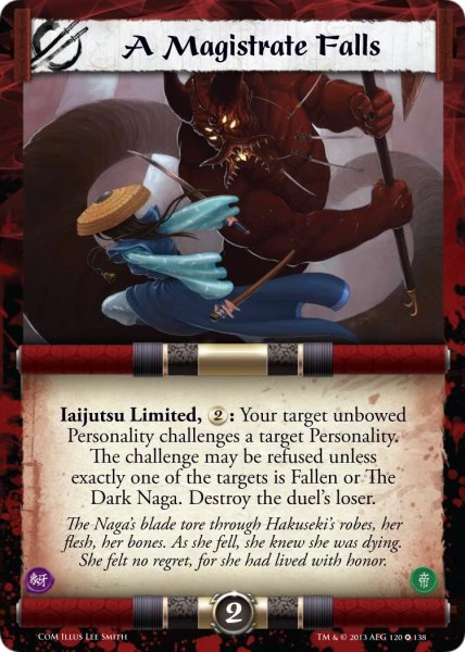 A Magistrate Falls/card | L5r: Legend of the Five Rings Wiki | Fandom