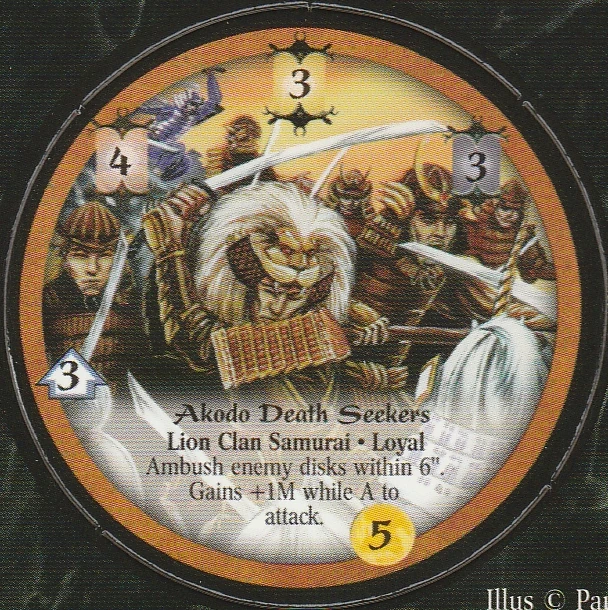 Akodo Death Seekers/Diskwars | L5r: Legend of the Five Rings Wiki | Fandom