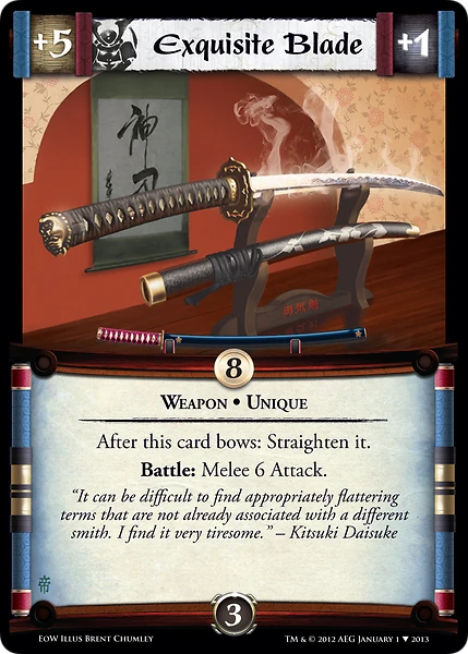 Exquisite Blade/card | L5r: Legend of the Five Rings Wiki | Fandom