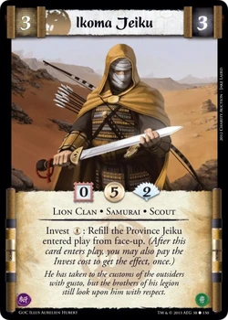 Ikoma Jeiku/card | L5r: Legend of the Five Rings Wiki | Fandom