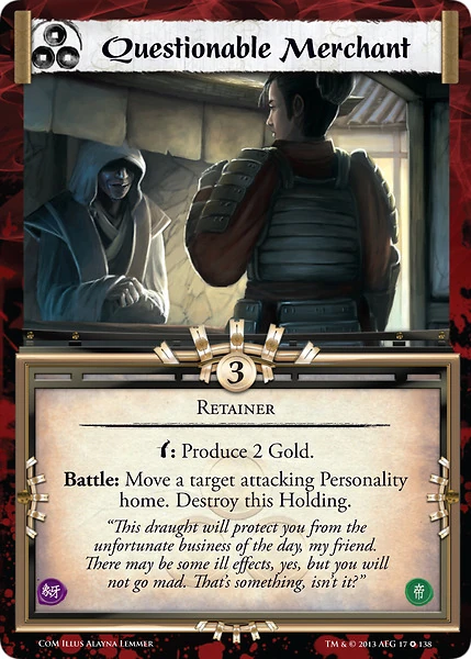 Questionable Merchant/card | L5r: Legend of the Five Rings Wiki | Fandom
