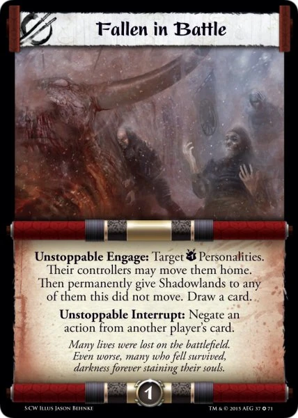 Fallen in Battle/card | L5r: Legend of the Five Rings Wiki | Fandom