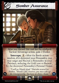 Somber Assurance/card | L5r: Legend of the Five Rings Wiki | Fandom
