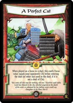 A Perfect Cut/card | L5r: Legend of the Five Rings Wiki | Fandom
