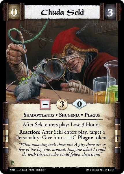 Chuda Seki/card | L5r: Legend of the Five Rings Wiki | Fandom