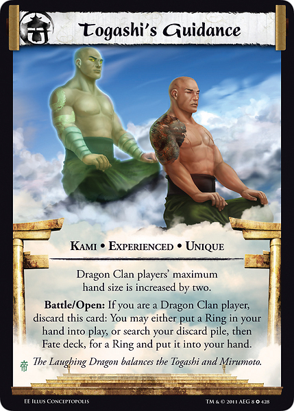 Togashis Guidance Expcard L5r Legend Of The Five Rings Wiki Fandom