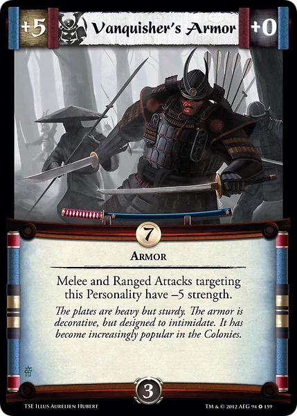Vanquisher's Armor/card | L5r: Legend of the Five Rings Wiki | Fandom