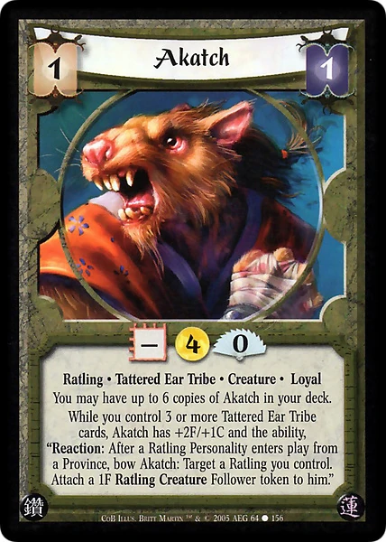 Akatch/card | L5r: Legend of the Five Rings Wiki | Fandom