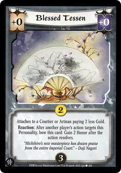 Blessed Tessen/card | L5r: Legend of the Five Rings Wiki | Fandom