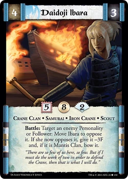 Daidoji Ibara/card | L5r: Legend of the Five Rings Wiki | Fandom
