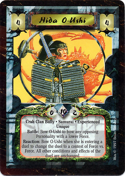 Hida O Ushi Expcard L5r Legend Of The Five Rings Wiki Fandom