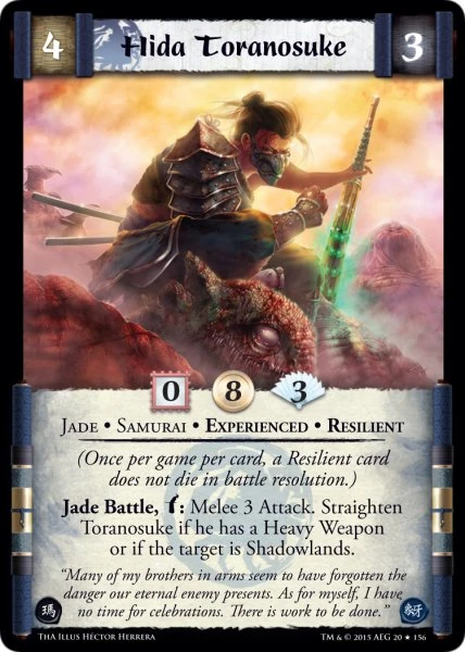 Hida Toranosuke Exp/card | L5r: Legend of the Five Rings Wiki | Fandom