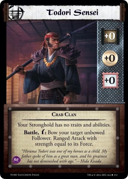 Todori Sensei/card | L5r: Legend of the Five Rings Wiki | Fandom