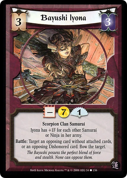 Bayushi Iyona/card | L5r: Legend of the Five Rings Wiki | Fandom