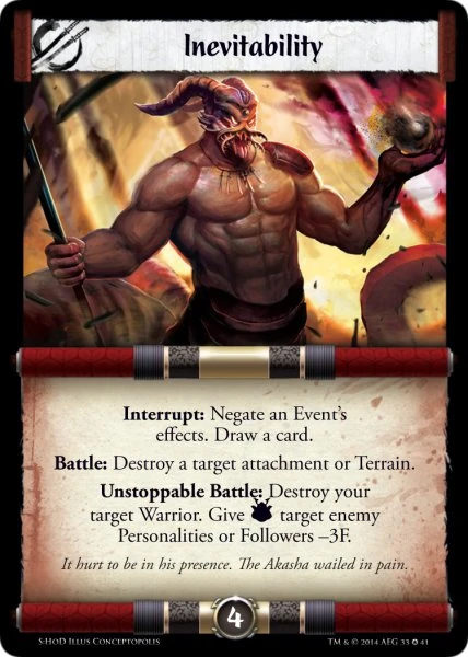 Inevitability/card | L5r: Legend of the Five Rings Wiki | Fandom