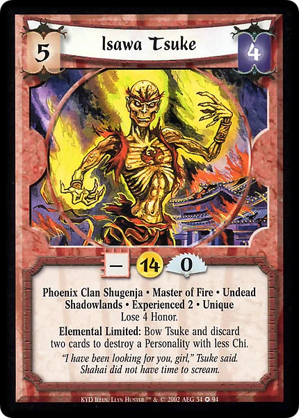 Isawa Tsuke Exp2/card | L5r: Legend of the Five Rings Wiki | Fandom