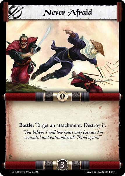 Never Afraid/card | L5r: Legend of the Five Rings Wiki | Fandom