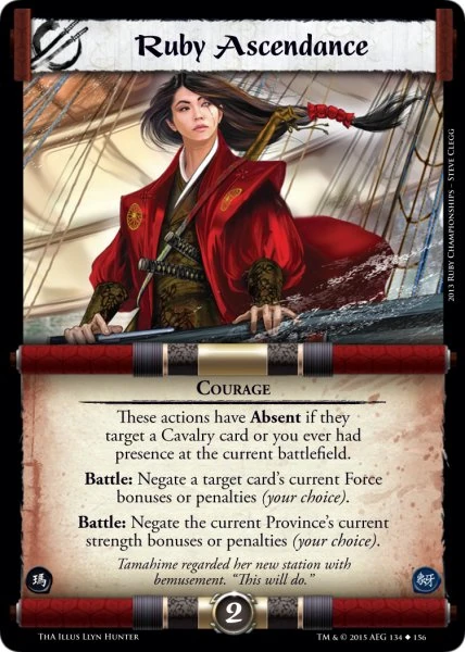 Ruby Ascendance/card | L5r: Legend of the Five Rings Wiki | Fandom