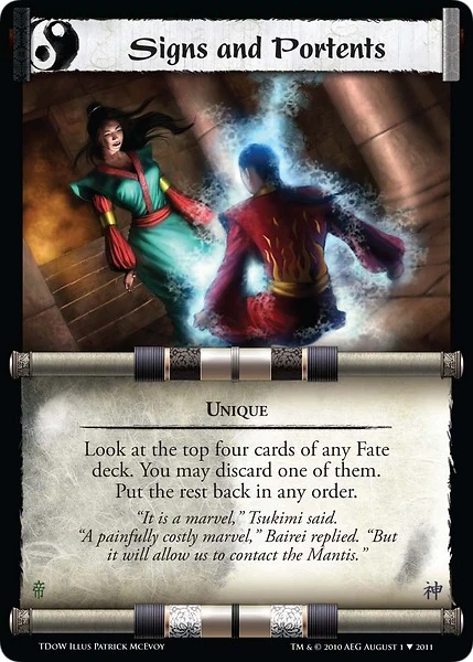 Signs and Portents/card | L5r: Legend of the Five Rings Wiki | Fandom