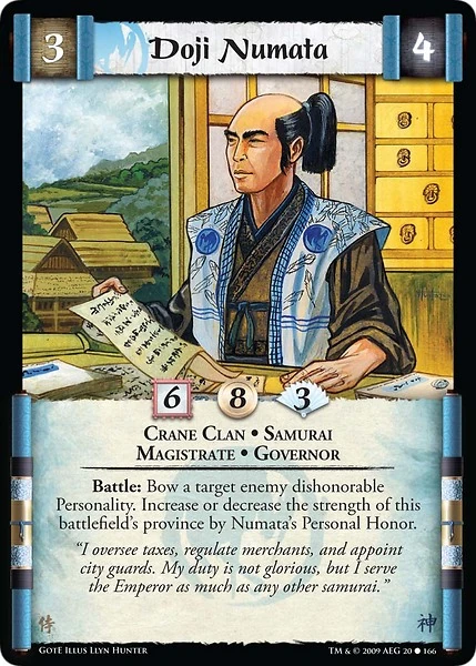 Doji Numata/card | L5r: Legend of the Five Rings Wiki | Fandom